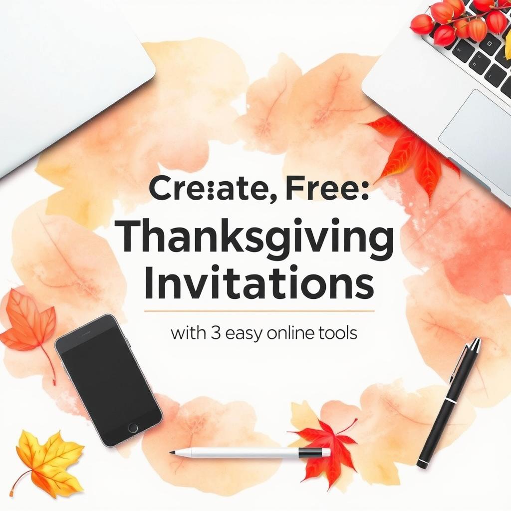 Create Free Thanksgiving Invitations with 3 Online Tools